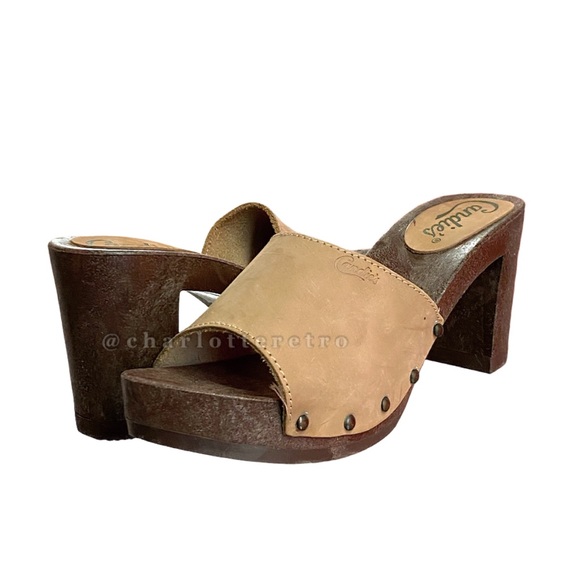 Candie's | Shoes | 9s Vtg Candies Demi Leather Clogs Made In Italy ...